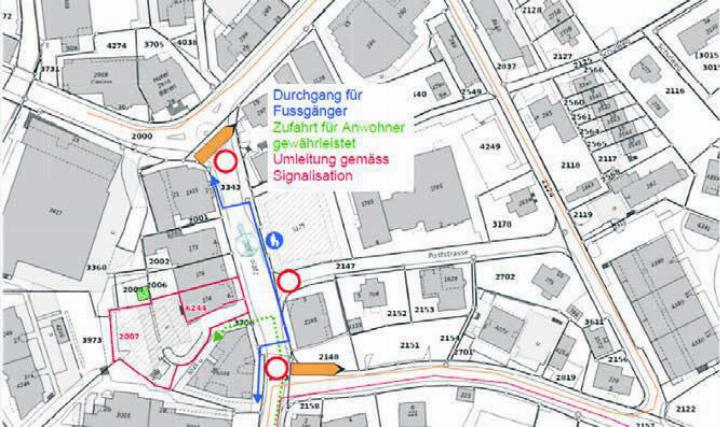 Sperrung Postplatz für eine Nacht